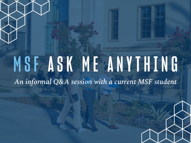 Ask Me Anything with a Current MSF Student